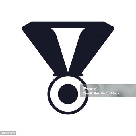 메달 아이콘 벡터 기호와 기호 흰색 배경 메달 로고 개념에 고립 0명에 대한 스톡 벡터 아트 및 기타 이미지 0명