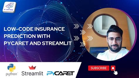 low code insurance prediction with pycaret and streamlit youtube