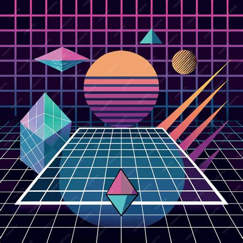 Vector Grid Geometric Background Backdrop For Flyer Premium Ai