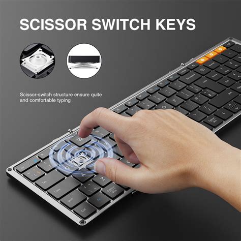 Xkm01 Tri Fold Bluetooth Keyboard And Mouse Combo Uk Protoarc