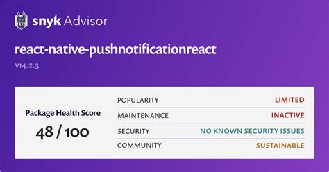 React Native Pushnotificationreact Npm Package Snyk