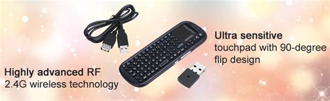 IPazzPort G Mini Wireless Keyboard With Touchpad Mouse Combo Lightweight Portable Keyboard