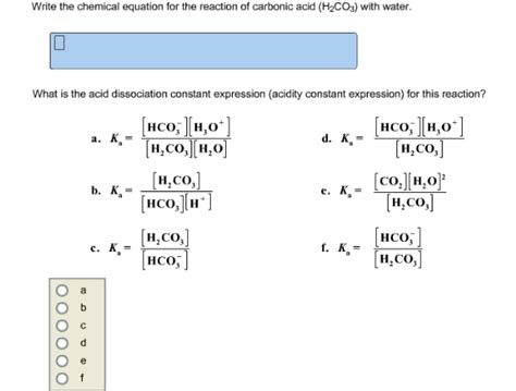 Write The Chemical Equation For The Reaction Of