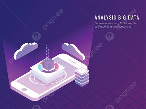 Smartphone Screen Displays Infographic Pie Chart With Connected Server Vector Database Shiny