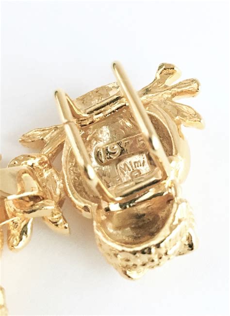 Mimi Di N Gold Owls Belt Buckle Hemlock Vintage Clothing