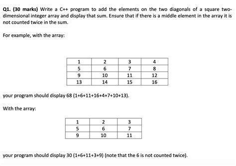 Solved Q1 30 Marks Write A C Program To Add The