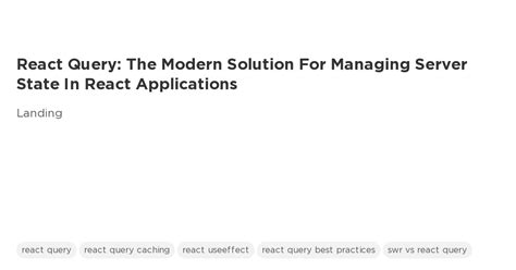 Ultimate Guide To React Query For Developers