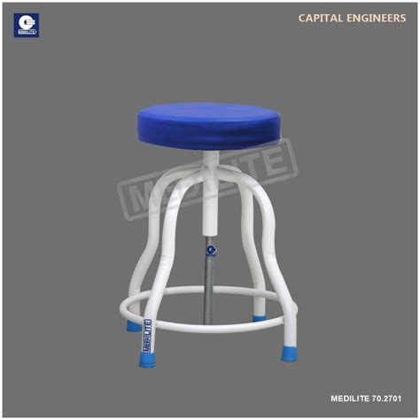 Patient Revolving Stool With Cushioned Top 4 Legs Medilite