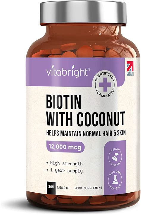 High Strength Biotin Hair Growth Supplement 1 Year Supply