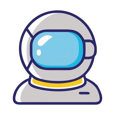 Futuristic Astronaut Helmet Space Icon Stock Vector Illustration Of Advanced Helmet 359804090