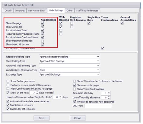 availability allocation wizard set up