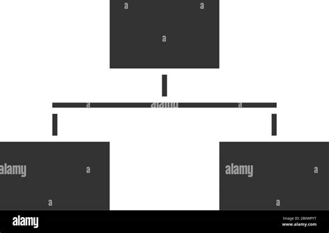Flowchart Black Icon Flat On White Background Stock Vector Image Art
