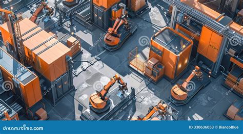 Urban Agriculture With Automated Robotics In A City Symbolizes Futuristic Sustainability Aig62