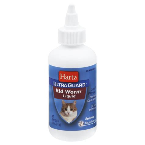 Hartz Ultraguard Rid Worm Liquid Dewormer For Cats And Kittens 4 Fl Oz