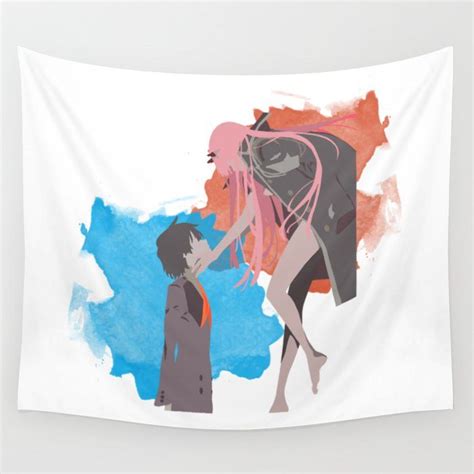 Darling In The Franxx Minimalist Wall Hanging Tapestry