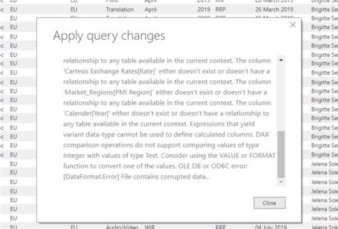 combining excel files error microsoft fabric community