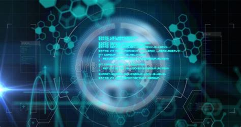 Image Of Data Processing Over Scope Scanning Stock Illustration Illustration Of Global