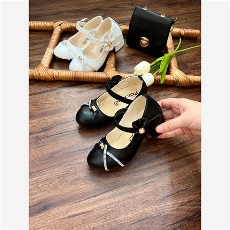 خرید و قیمت کفش پاشنه بلند مجلسی بچگانه دخترانه از غرفه دومینو کیدز