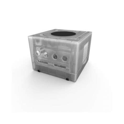 Teknogame Gamecube Console Shell Replacement Kit Clear White Pixx