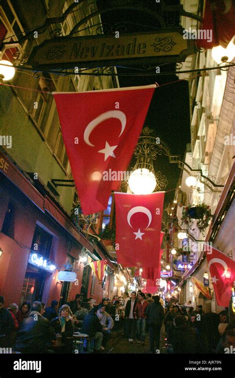 Nevizade Street In The Beyoglu Bar District Off Istiklal Street