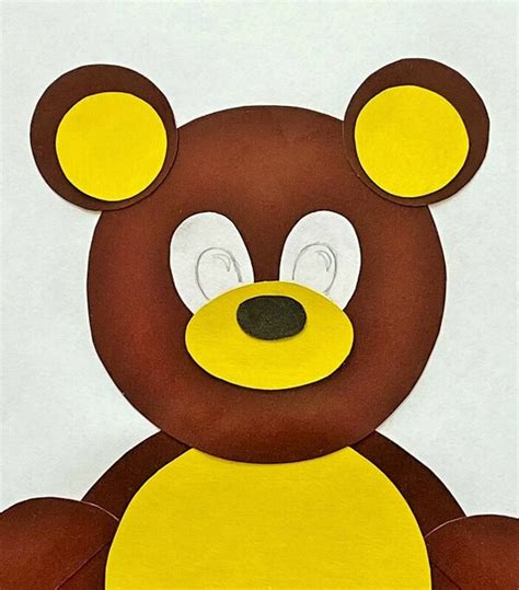 Мастер–класс по аппликации для малышей «Мишка» - Игры и развитие детей ...