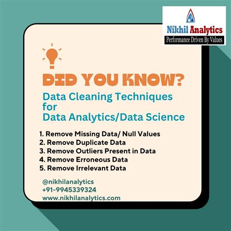 Nikhilguru Consulting Analytics Service Llp On Linkedin Data Cleaning
