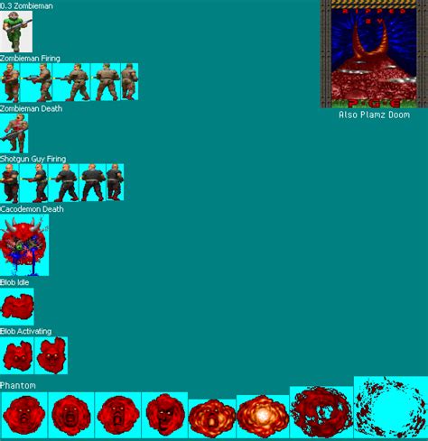 Miscellaneous Enemy Sprites Doom Prototypes Ms Dos The Spriters