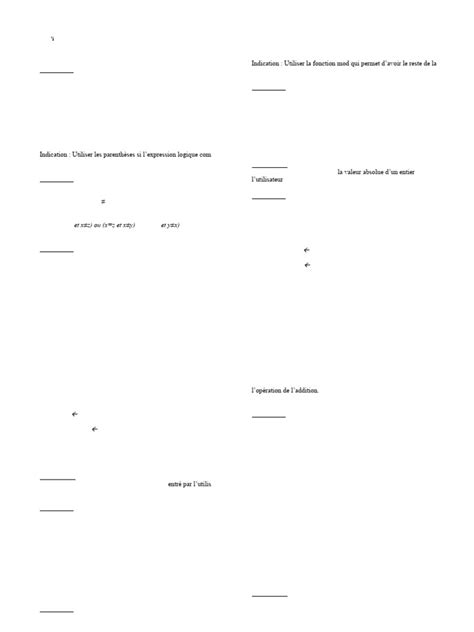Correction Td Structures Conditionnelles Pdf