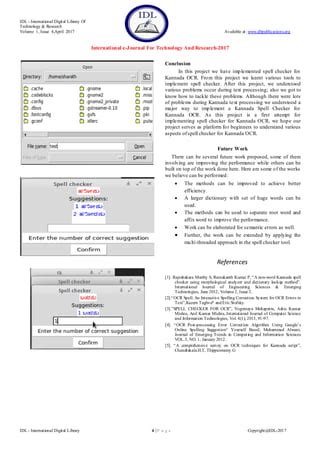 Spell Checker For Kannada OCR PDF