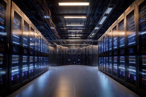 Technology Infrastructure Concept Data Centers Servers And Infrastructure For Digital