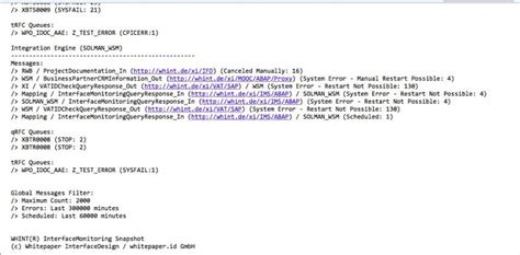 WHINT InterfaceMonitoring Snapshot Integration Excellence The Blog Of Whitepaper
