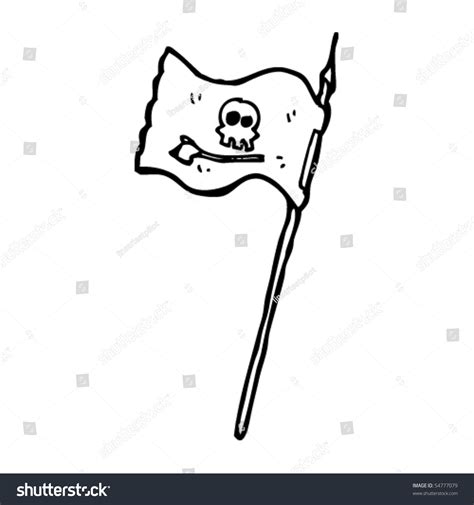 Pirate Flag Drawing Stock Vector Royalty Free 54777079