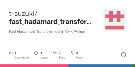 github t suzuki fast hadamard transform test fast hadamard transform test in c python