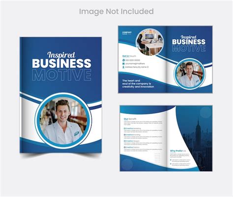 벡터 전문적이고 창의적인 기업 비즈니스 브로셔 미니멀 디자인 인쇄 템플릿 프리미엄 벡터