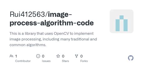 github rui412563 image process algorithm code this is a library that uses opencv to implement