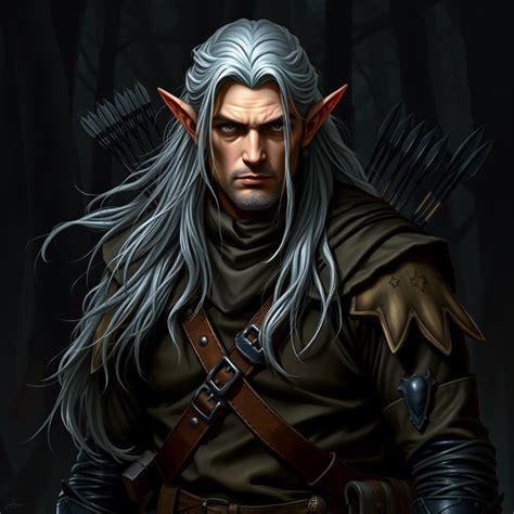 Epic Wood Elf Ranger Character