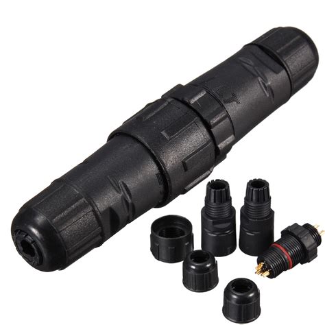 3 Pins 3p Waterproof Electric Plug Cable Wire Connector Socket