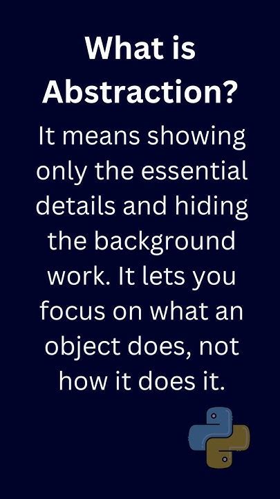 Abstraction In Python 🧠 Abstract Classes And Methods Oop Explained Day 20 Youtube