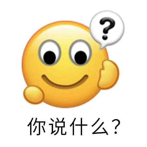 超好用的小黄脸 表情包 可爱小黄脸一脸疑惑，配文“你说什么？”超有趣表情包图片动图 求表情网 斗图从此不求人