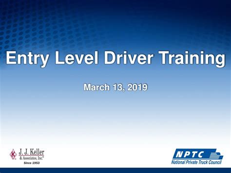 Ppt Entry Level Driver Training Powerpoint Presentation Free