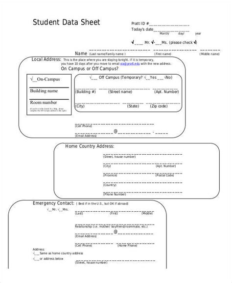 FREE 31 Data Sheet Templates In MS Word PDF FREE 31 Data Sheet Templates In MS Word PDF
