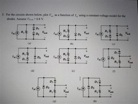 Solved As A Function Of Using A Constant Voltage Model For