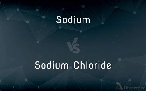 Sodium Vs Sodium Chloride Whats The Difference