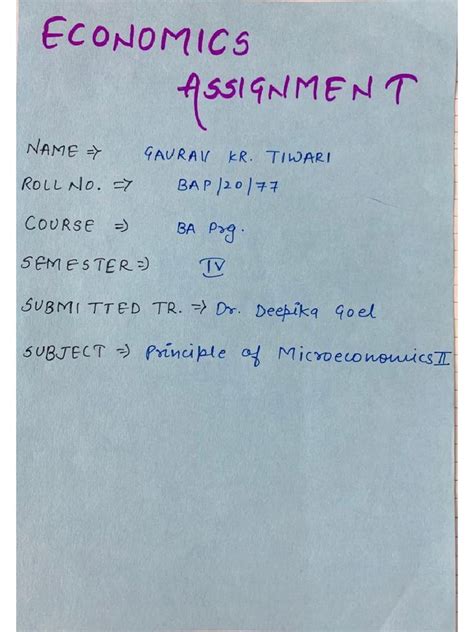Eco Assignment Pdf