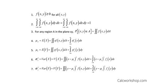 Joint Continuous Random Variables W 5 Examples