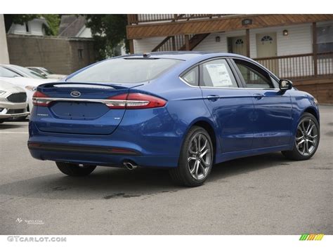 2017 Lightning Blue Ford Fusion Se 121249485 Photo 3