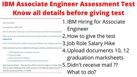 Ibm Associate Engineer Assessment Test Update All Information Exam
