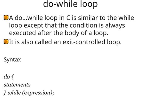 Programs In C Based On Looping Statements Ppt