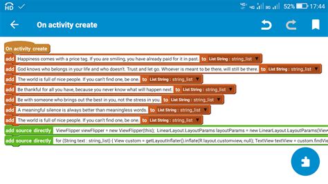 Automatic Text Switching Using Viewflipper In Sketchware