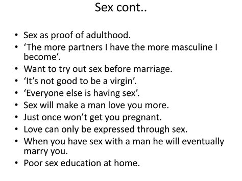 Sex And Health Awareness For Teenagers Pptx